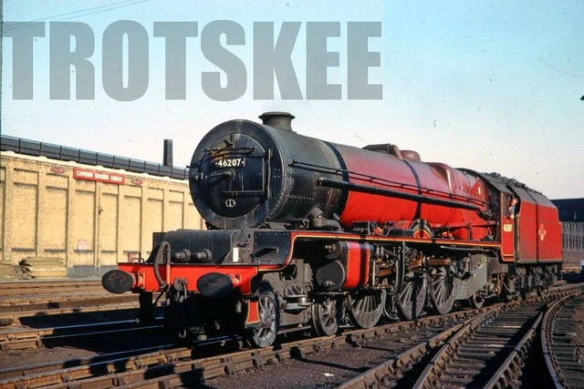 35MM SLIDE BR British Railways Steam Loco 46207 Princess 1961 Original ...