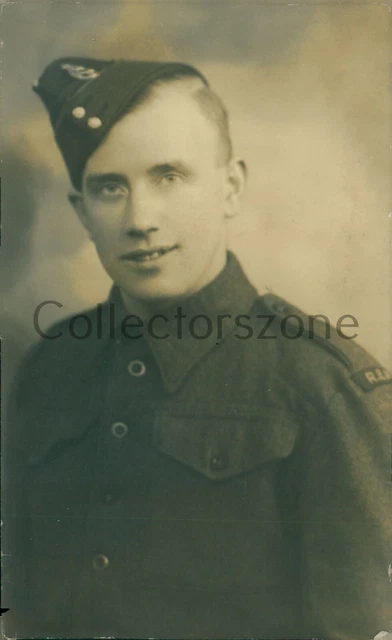 WWII WW2 REME Serviceman Photo Blackpool Studio Original 5.25x3.25 ...