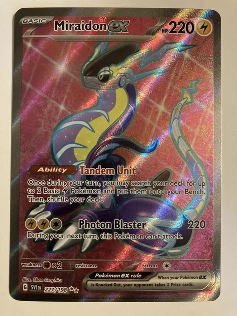 POKÉMON SCARLET & Violet Miraidon ex Ultra Rare Card 227/198 $9.99 ...