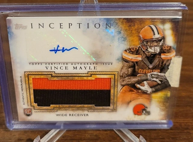 CARTE PATCH VINCE Mayle 2015 Topps Inception Auto Jumbo : AJP-VM ...