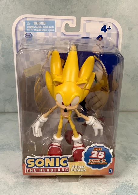 SONIC THE HEDGEHOG Super Sonic Super Posers Figure Rare Sealed Boxed ...