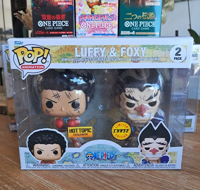 FUNKO POP ONE Piece - Luffy & Foxy - Chase Edition / Hot Topic Exc - 2 ...