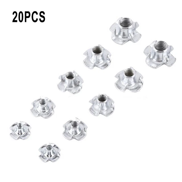 INSERTI FILETTATI PER legno per mobili acciaio zincato dadi a T ...