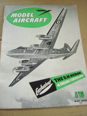 RARE VINTAGE MODEL Aircraft Magazine May 1956 For The Aeromodeller £4. ...