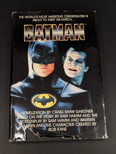 BATMAN MOVIE NOVELIZATION by Craig Shaw Gardner book 1989 BCE Hardcover ...