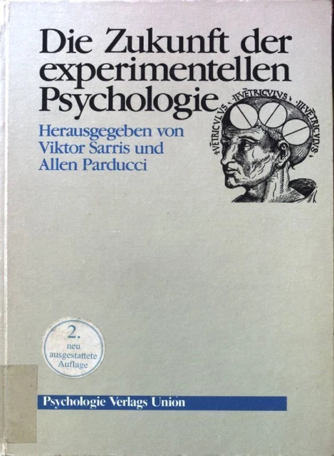 DIE ZUKUNFT DER experimentellen Psychologie. Sarris, Viktor: EUR 5,50 ...