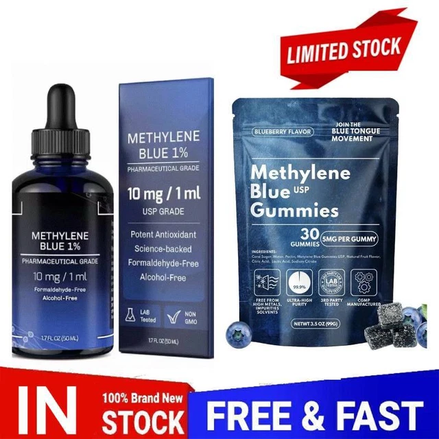 METHYLENE BLUE 1% Solution Pharma Grade. Highest Quality UK 50ml/30 ...