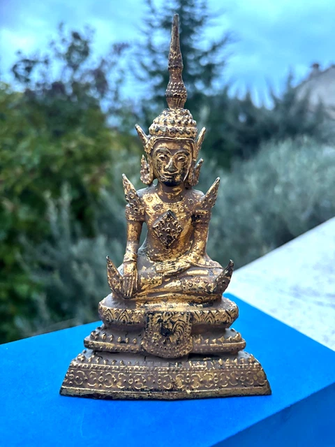 ANCIEN BOUDDHA THAÏ , Ratanakosin , 16 cm EUR 70,00 - PicClick FR