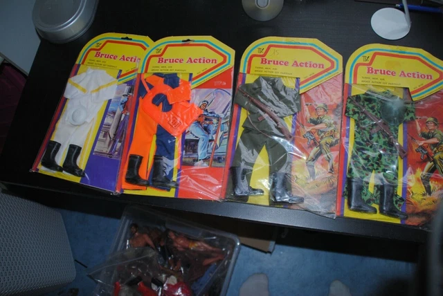 GI JOE KNOCK-OFF action cardée bruce ~ RARES FIGURINES VINTAGE 12 ...