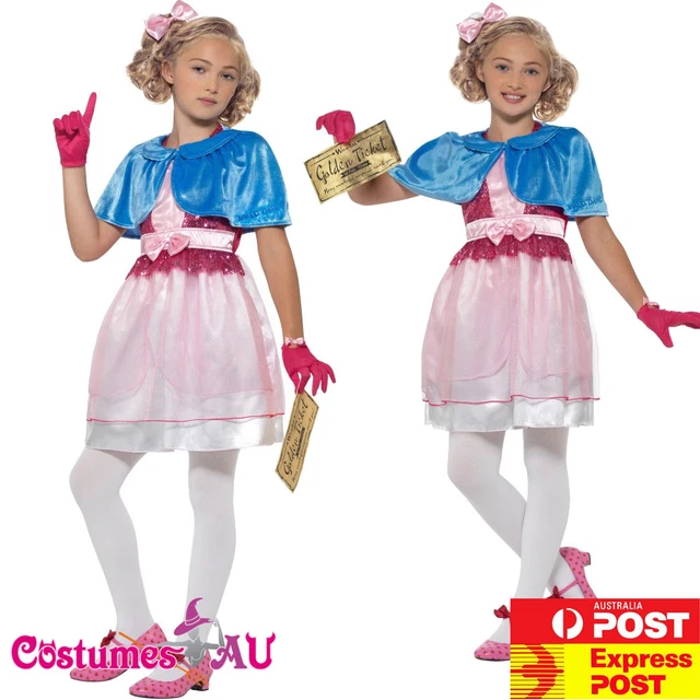 Girls Roald Dahl Veruca Salt Costume Charlie Chocolate Factory Book