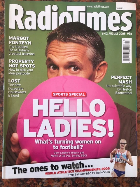 RADIO TIMES MAGAZINE 6/8/2005 Gary Lineker cover WOMEN'S FOOTBALL ...