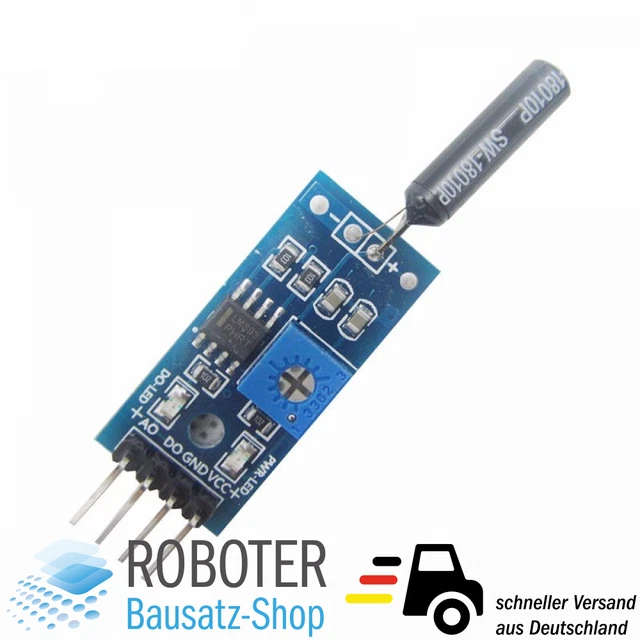 VIBRATION ERSCHÜTTERUNG SENSOR Schalter DIY Arduino Raspberry Pi ...