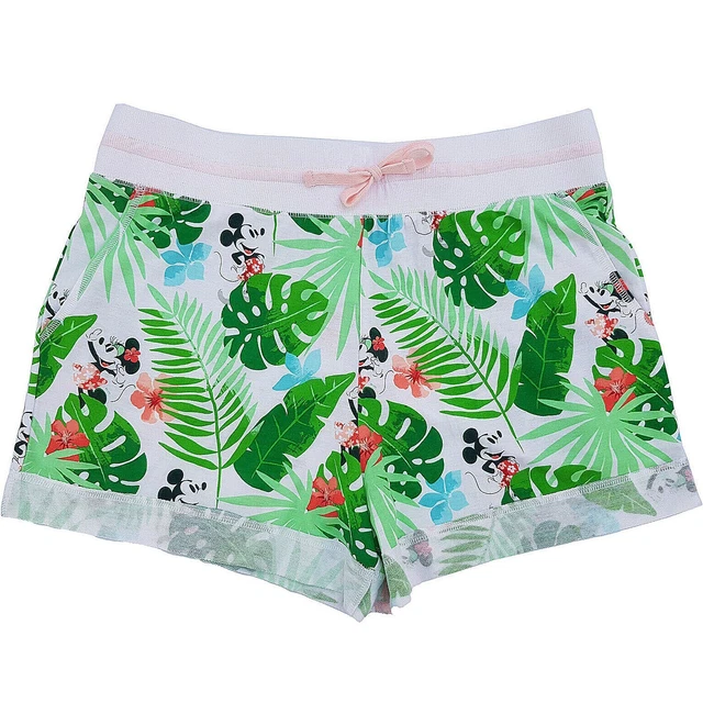 DISNEY STORE MICKEY & Minnie Mouse Tropical Hideaway Shorts Palm Ladies ...