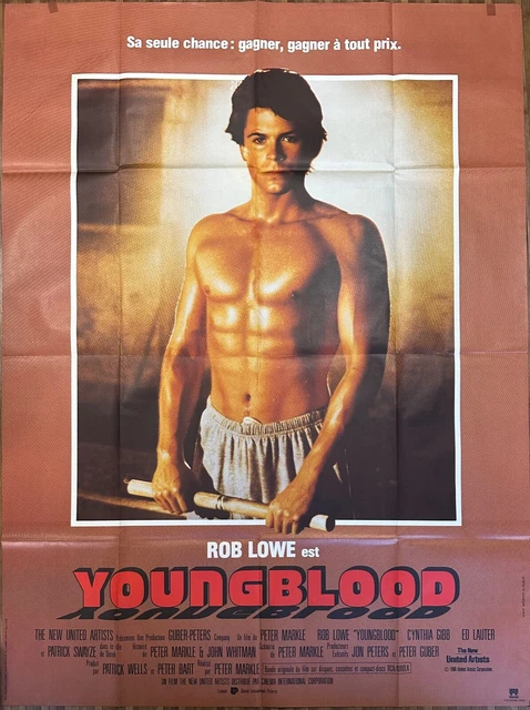 AFFICHE CINÉMA YOUNGBLOOD 120x160cm Poster / Rob Lowe / Patrick Swayze ...
