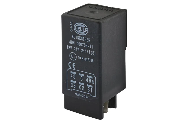 HELLA FLASHER UNIT 12V 6-pin connector 4DN 008 768-117 £26.99 - PicClick UK