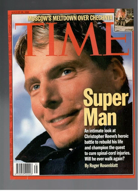 1996 TIME CHRISTOPHER Reeve Superman Est Solo Le Cover D'Origine De ...