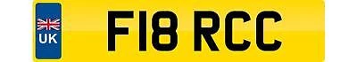 FIERCE REGISTRATION PLATE F18 Rcc Number Plate Fierce Strong Powerful ...