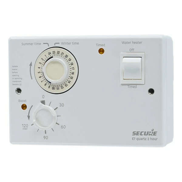 SECURE ECONOMY 7 Quartz Immersion Water Heater Controller with 2 Hour ...