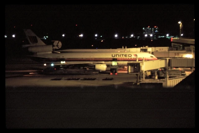 ORIGINAL FUJICHROME COLOUR Slide United Airlines Douglas Dc-10-30 ...