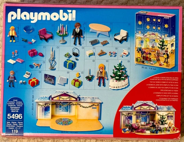 CALENDRIER DE L'AVENT Playmobil - 5496 - Réveillon De Noël EUR 50,00 ...