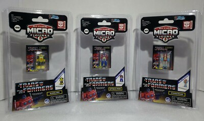 WORLDS SMALLEST ACTION Micro Figures: Optimus Prime, Bumblebee ...