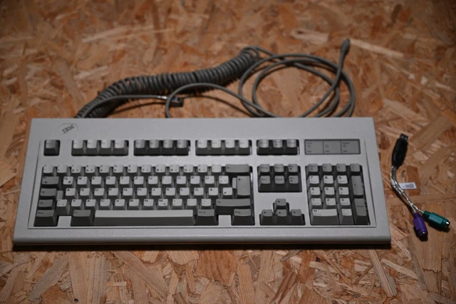 IBM MODEL M Keyboard - 1989 - 1386716 + PS2 Adapter EUR 51,00 - PicClick DE