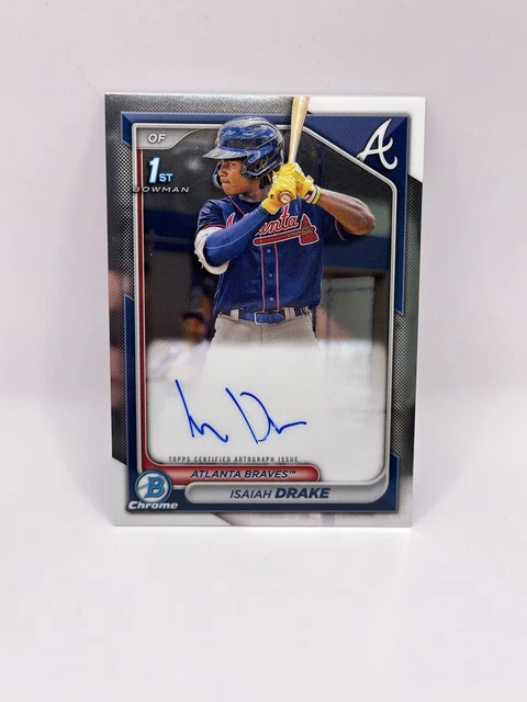 2024 BOWMAN CROMATO Prospect Auto Isaiah Drake 1° Bowman #CPA-ID ...