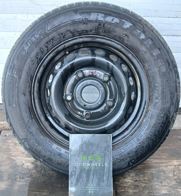 TRANSIT CUSTOM STEEL Wheel 15" Complete With Tyre X1 Bk21-1007-Aa £54. ...