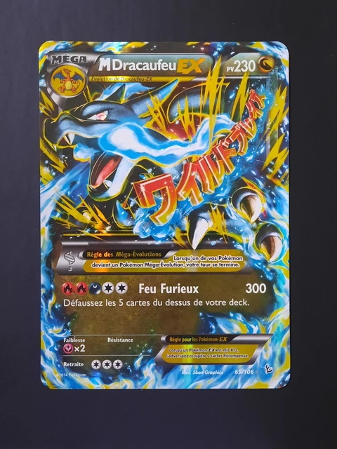 CARTE POKÉMON MÉGA Dracaufeu EX 69/106 Jumbo Très bon état EUR 80,00 ...