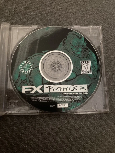 VINTAGE FX FIGHTER CD ROM PC DOS GAME ORDINATEUR 1995 USA GTE disque ...