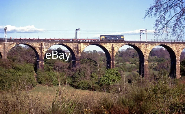 ORIGINAL 35MM COLOUR slide Diesel loco Class 26024 at Motherwell+rights ...