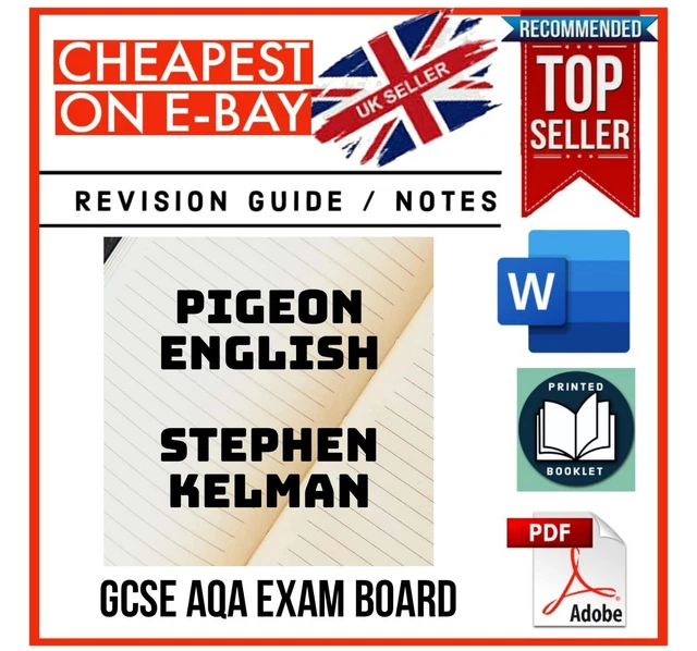 AQA GCSE PIGEON English All Characters Key Quotes Grade 9/A* Revision ...