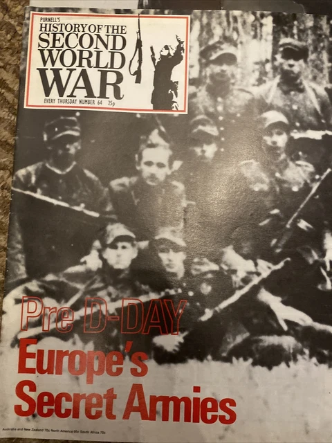 PURNELLS HISTORY OF the Second World War Issue 62-65 Magazines £3.99 ...