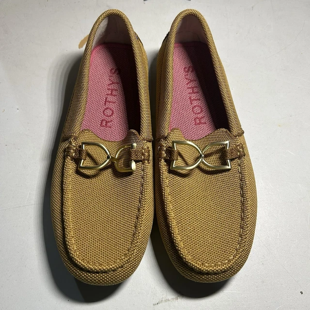 ROTHY'S THE DOUBLE Bit Driver Sesame Micro Check Size 7, Excellent Cond ...