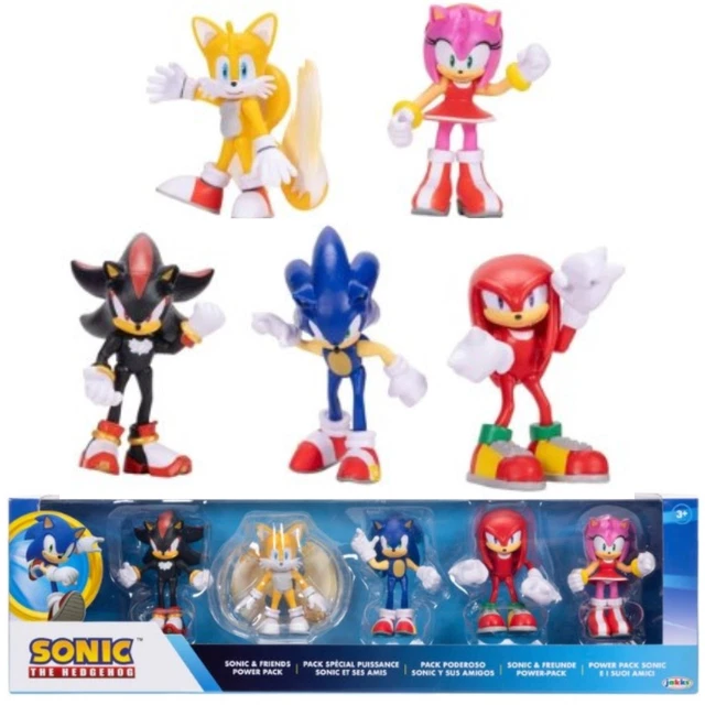 JAKKS PACIFIC SONIC the Hedgehog Movie 6cm Multi Pack 5 Figure Set £36. ...