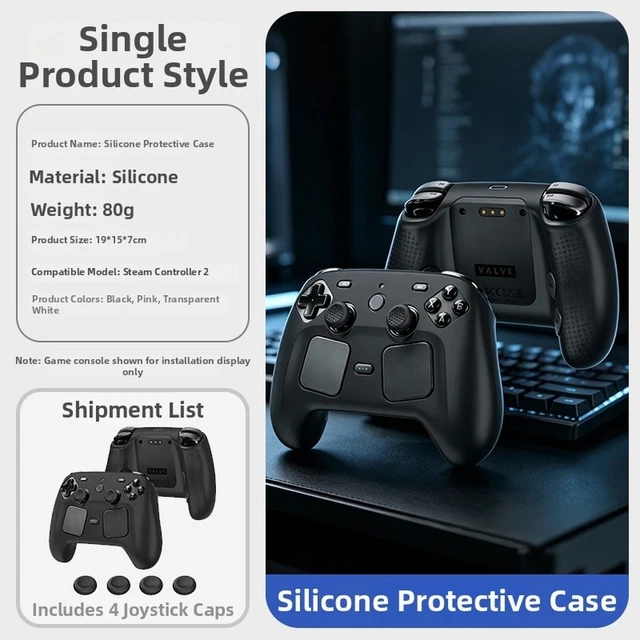 TEXTURED SILICONE SLEEVE for Steam Controller 2 - Improved Control Grip ...