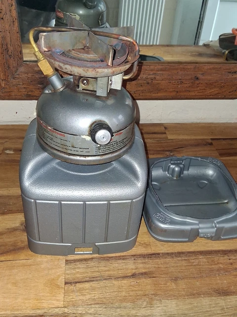 COLEMAN DUAL FUEL Model 533 Stove c/w Plastic Case ~ Camping Fishing ...
