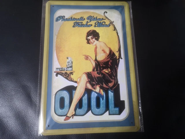 BLECHSCHILD SCHILD 20X30 ODOL Reklameschild, Werbung, Poster Bild ...
