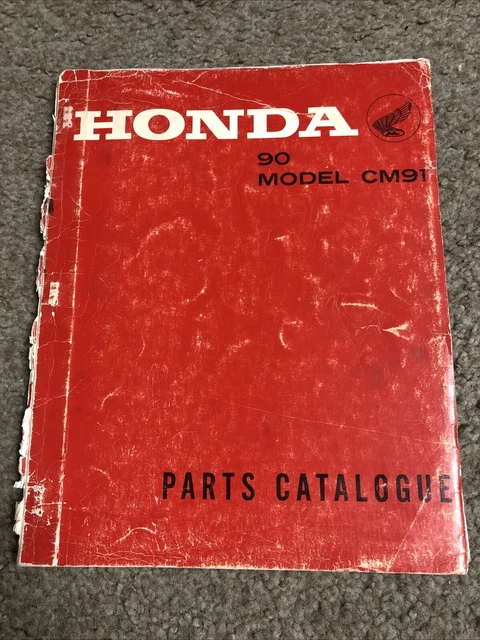 USED ORIGINAL VINTAGE Honda 90 Cm91 Motorcycle Parts Catalogue 1966 £15 ...