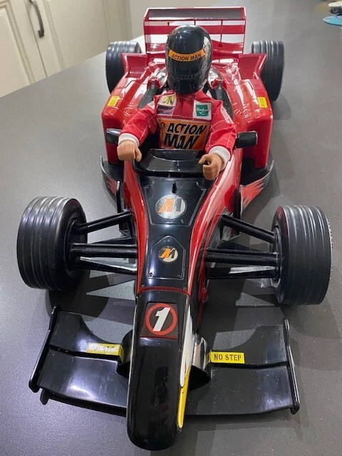 ACTION MAN MISSION Grand Prix F1 Racing Car & DRIVER Action Figure 2000 ...