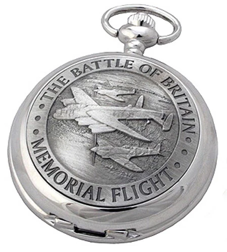 BATTLE OF BRITAIN MEMORIAL FLIGHT MECHANICAL POCKET WATCH Mens WW2 AEW ...