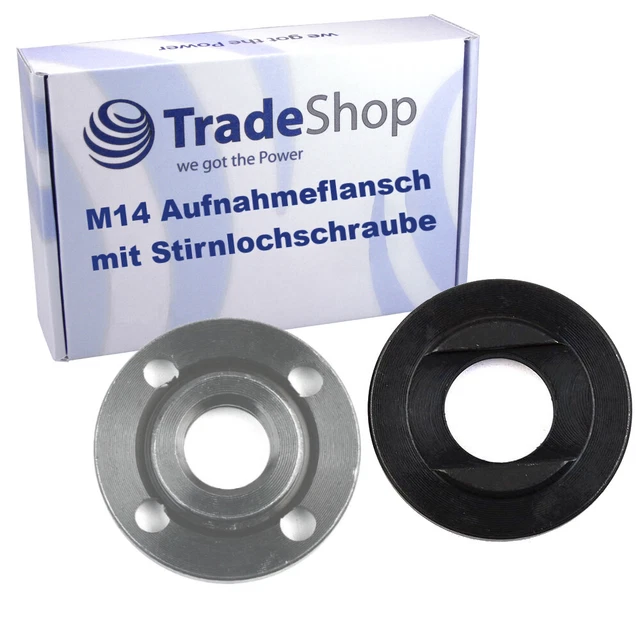 22,23MM AUFNAHMEFLANSCH + M14 Stirnlochschraube für Bosch Dewalt Winkelschleifer EUR 10,89 ...
