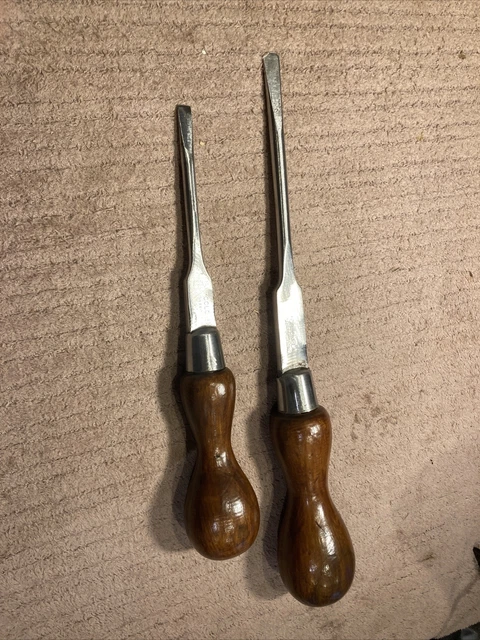 ANTIQUE/VINTAGE COLONEL SHEFFIELD cabinetmakers screwdrivers 8.5” & 11 ...