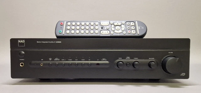 NAD C325BEE STEREO Integrated Amplifier with Remote £149.99 - PicClick UK