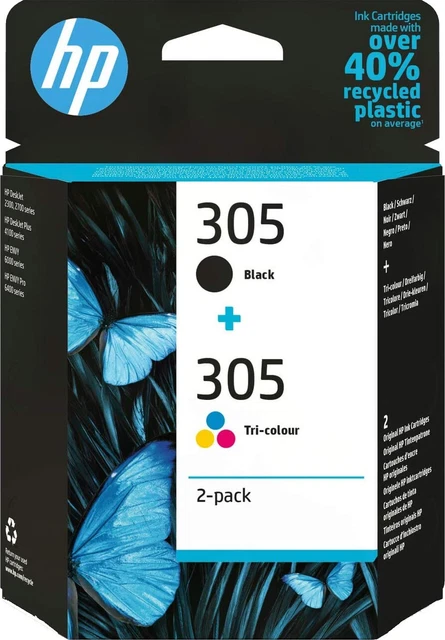 HP 305 BLACK and Colour Ink Cartridge Combo Pack - 6ZD17AE EUR 26,89 ...