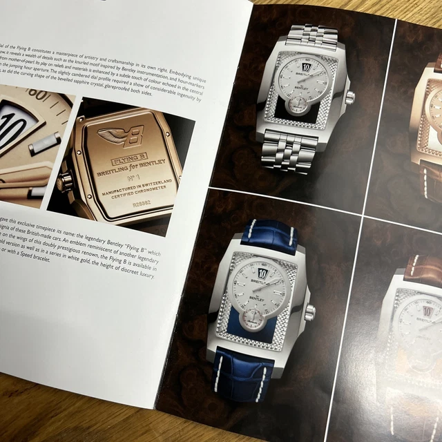 VINTAGE BENTLEY BREITLING Flying B Watch Catalogue; Unused £19.95 ...