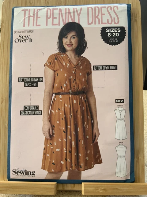 SIMPLY SEWING PATTERN The Penny Dress Classic Shirt Dress Size 8-20 ...
