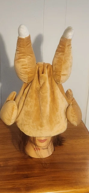 DANCING MUSICAL TURKEY Thanksgiving Hat Novelty Cooked Chicken Bird ...