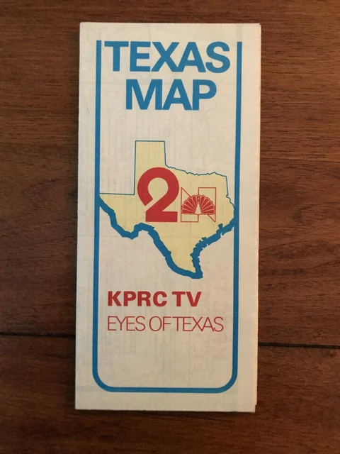 1984 KPRC TV road map of Texas - Channel 2 £2.41 - PicClick UK