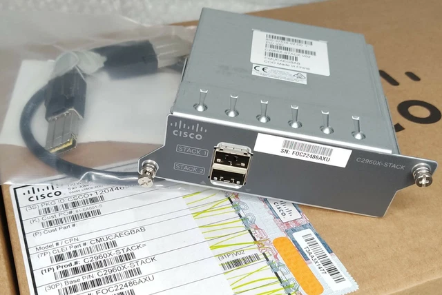 CISCO C2960X-STACK-V02 MODULE for C2960X switch with 50cm cable - NEW ...
